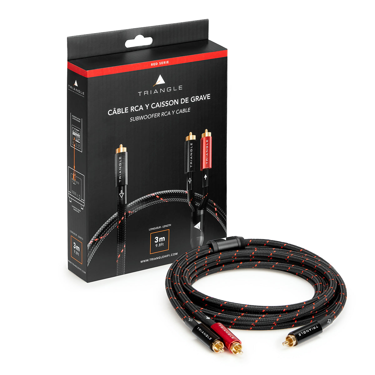 RED Serie - RCA Y Subwoofer Cable - TRIANGLE Hi-Fi