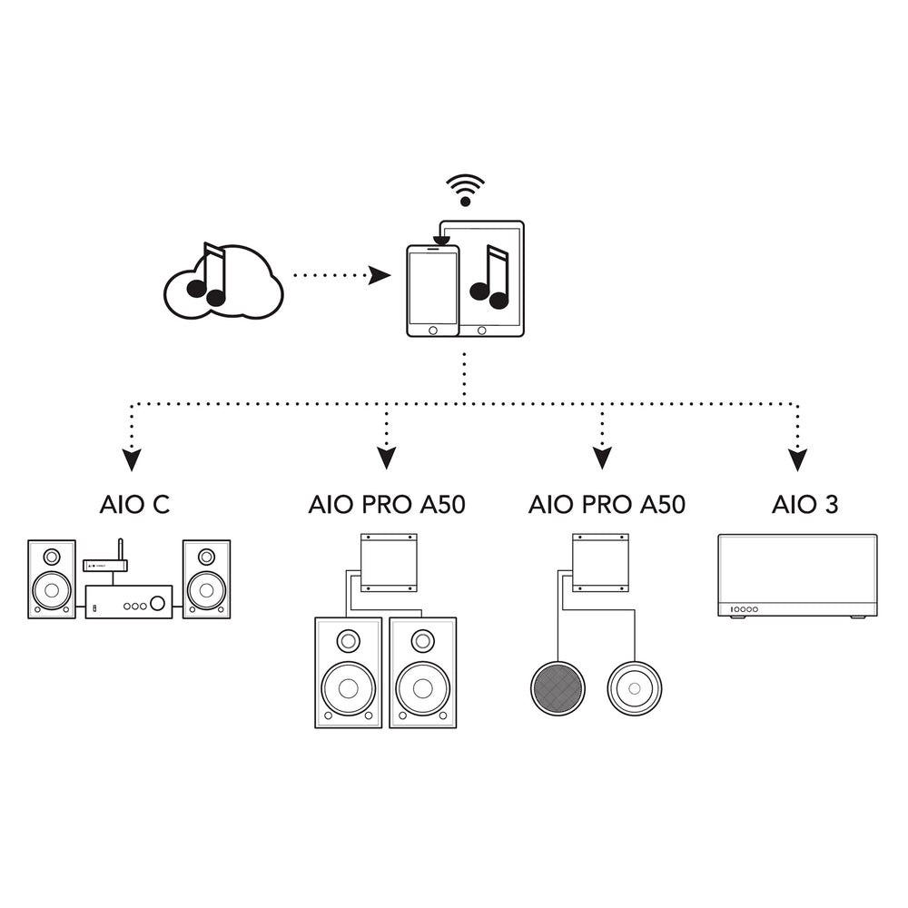 Amplificateur Wi-Fi & Multiroom – AIO PRO A50 - TRIANGLE HIFI